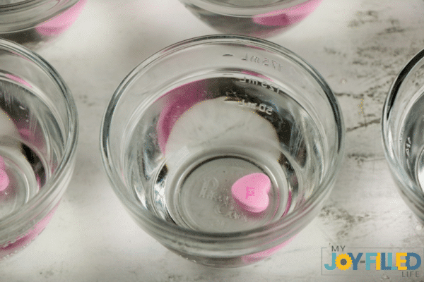 Dissolving Candy Hearts Experiment - My Joy-Filled Life