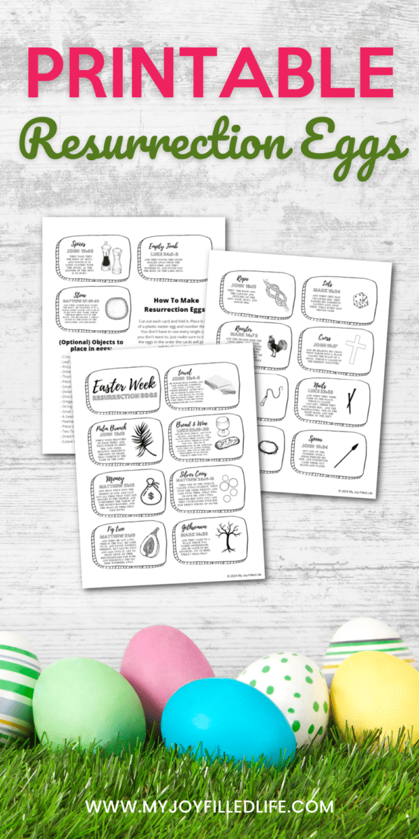 Printable Resurrection Eggs - My Joy-Filled Life