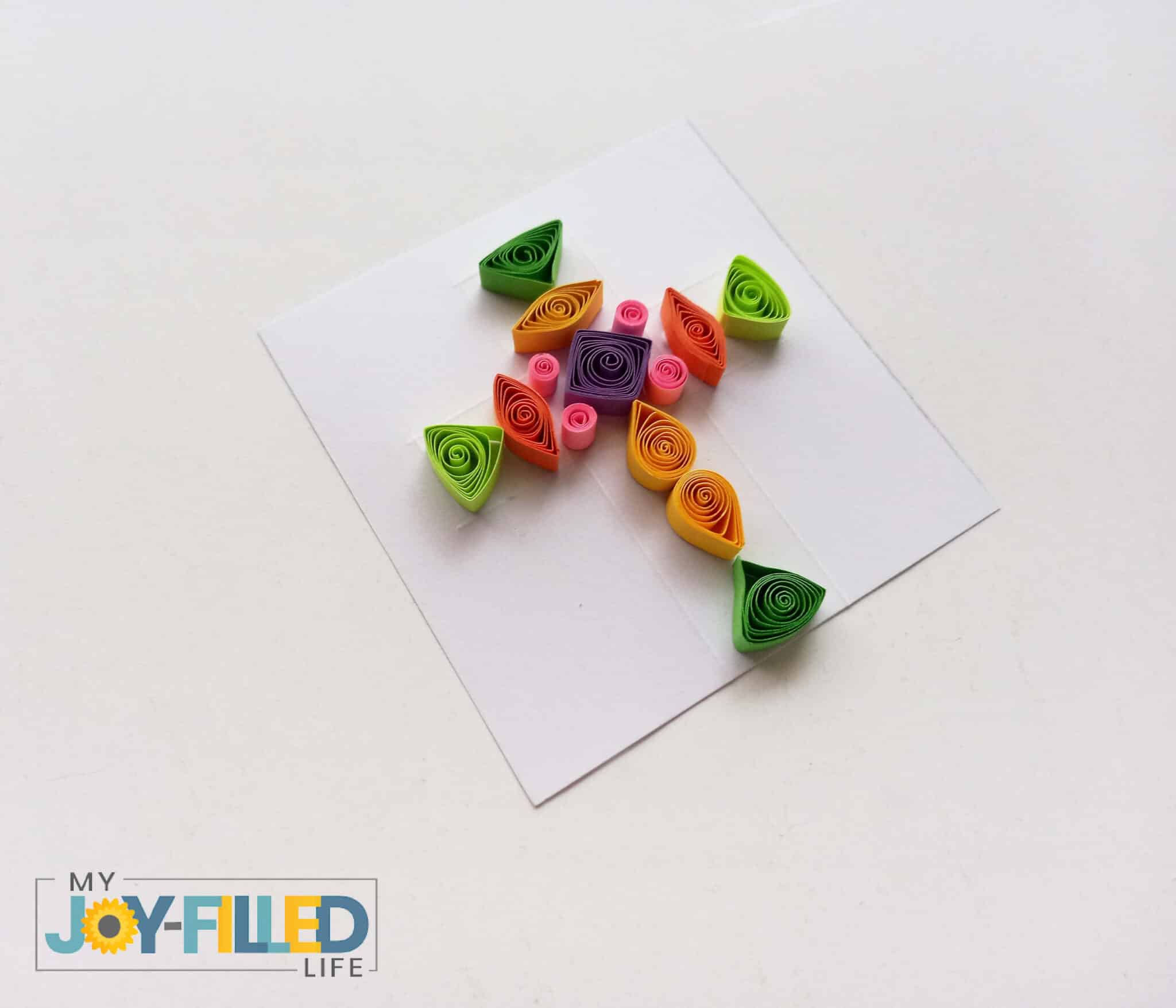 Quilled Paper Cross Craft for Kids - My Joy-Filled Life