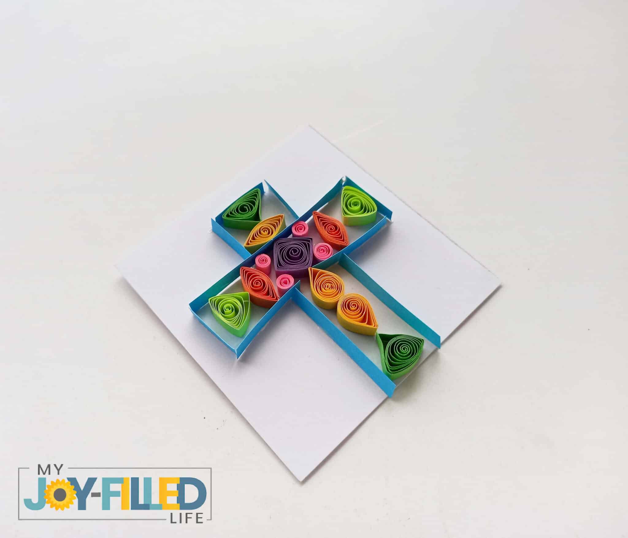 Quilled Paper Cross Craft for Kids - My Joy-Filled Life