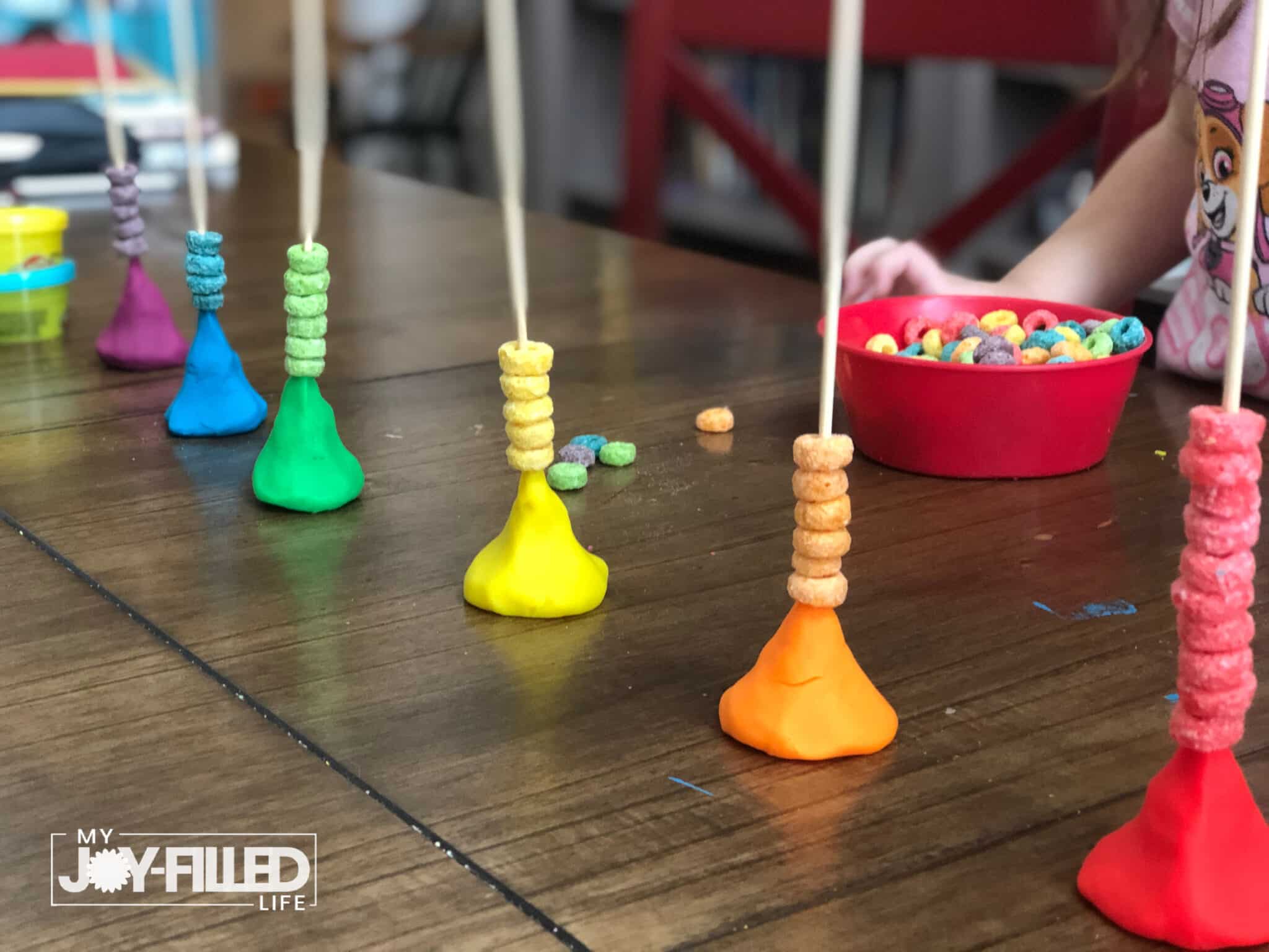 Froot Loops Fine Motor Color Sorting Activity - My Joy-Filled Life