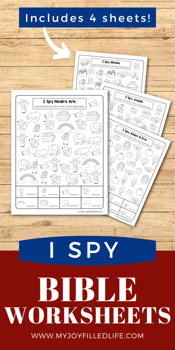 Printable I Spy Bible Story Pages - My Joy-Filled Life