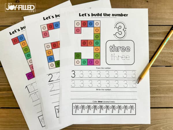 Building Numbers with Snap Cubes - My Joy-Filled Life