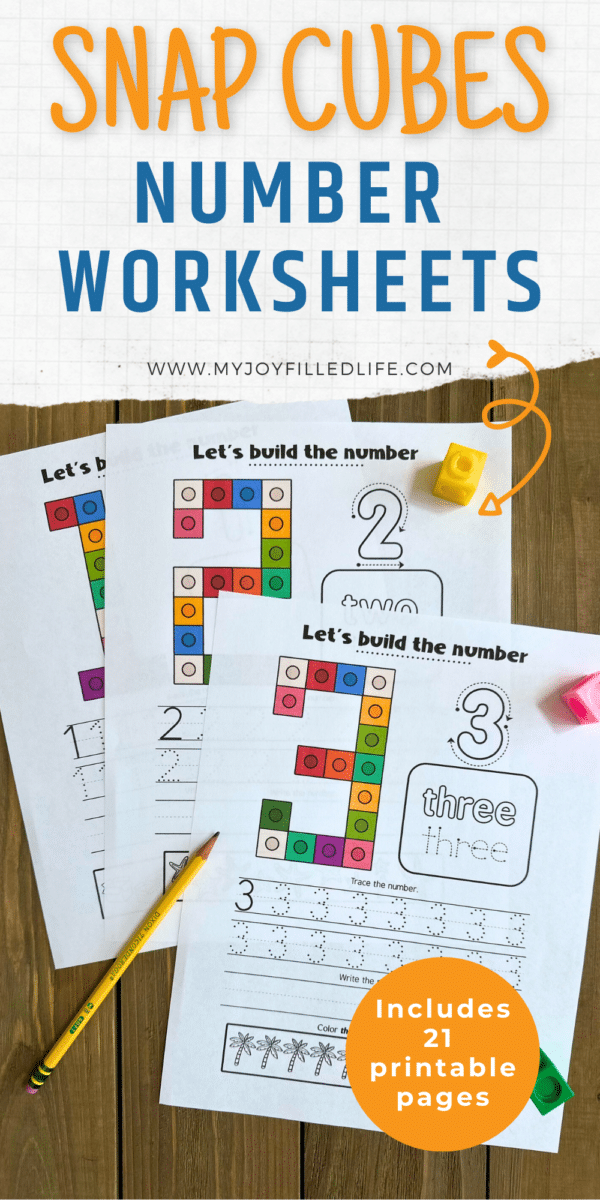 Building Numbers with Snap Cubes - My Joy-Filled Life