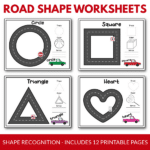 Road Shape Worksheets - My Joy-Filled Life