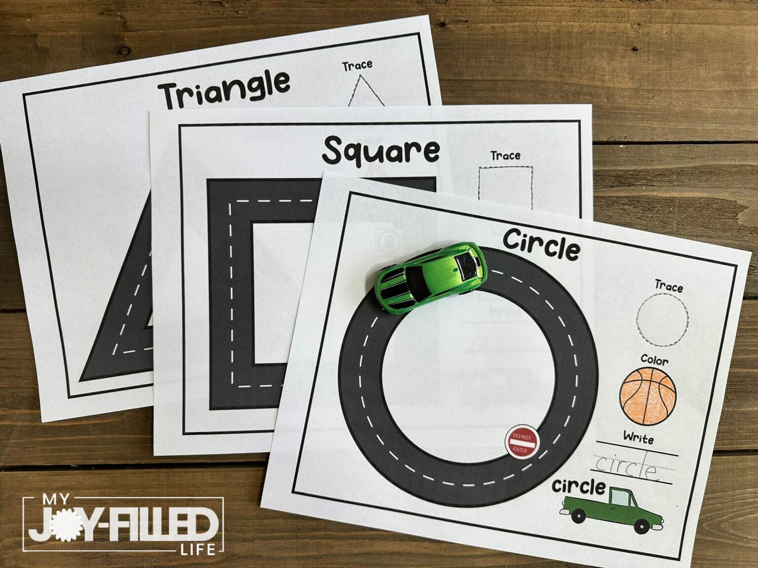 Road Shape Worksheets - My Joy-Filled Life