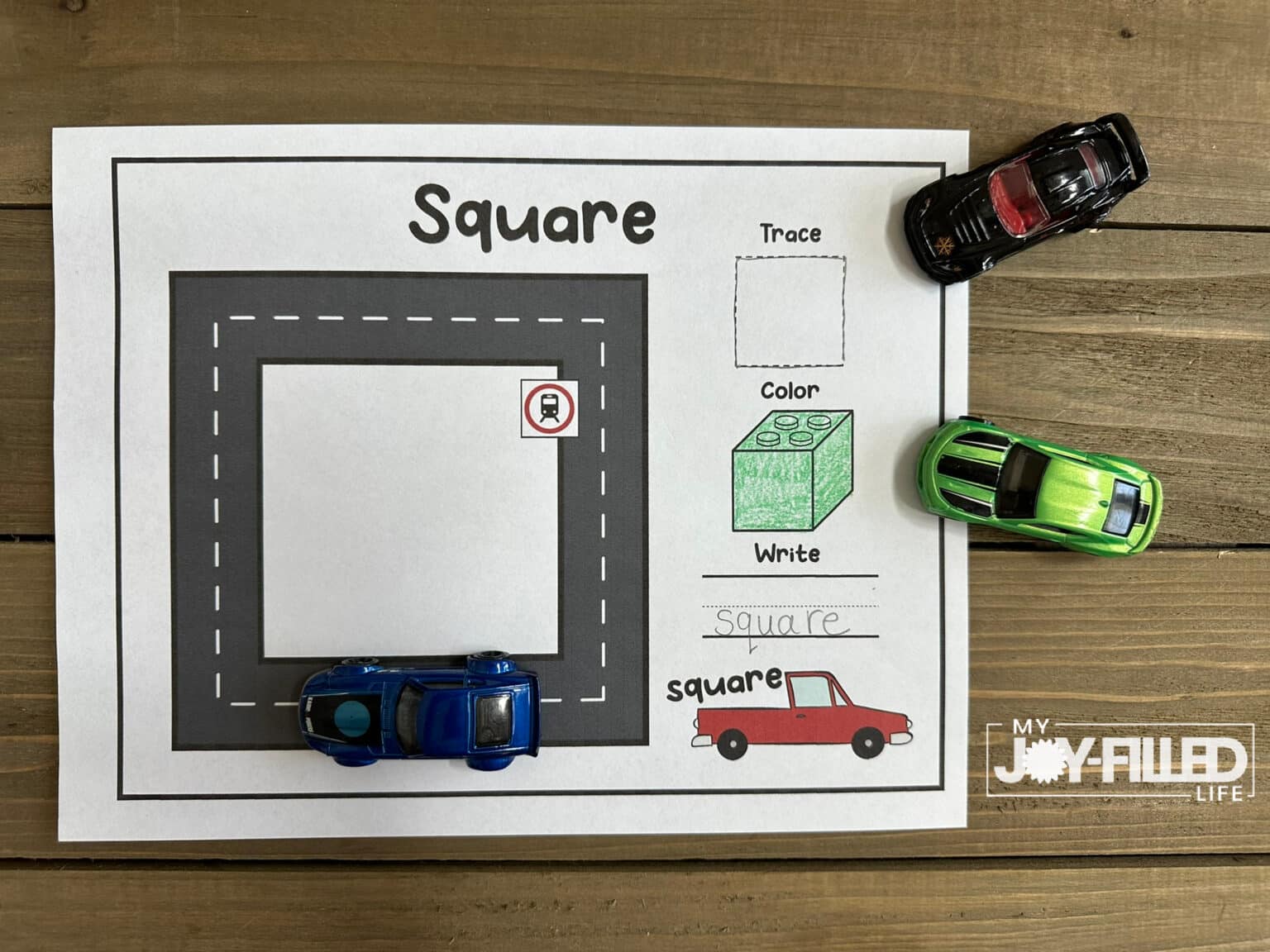 Road Shape Worksheets - My Joy-Filled Life