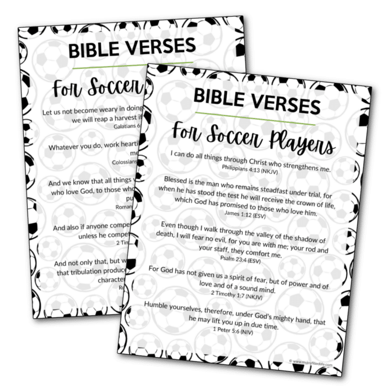 Bible Verses for Soccer Players