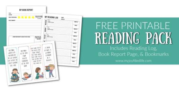 Printable Reading Pack - My Joy-Filled Life