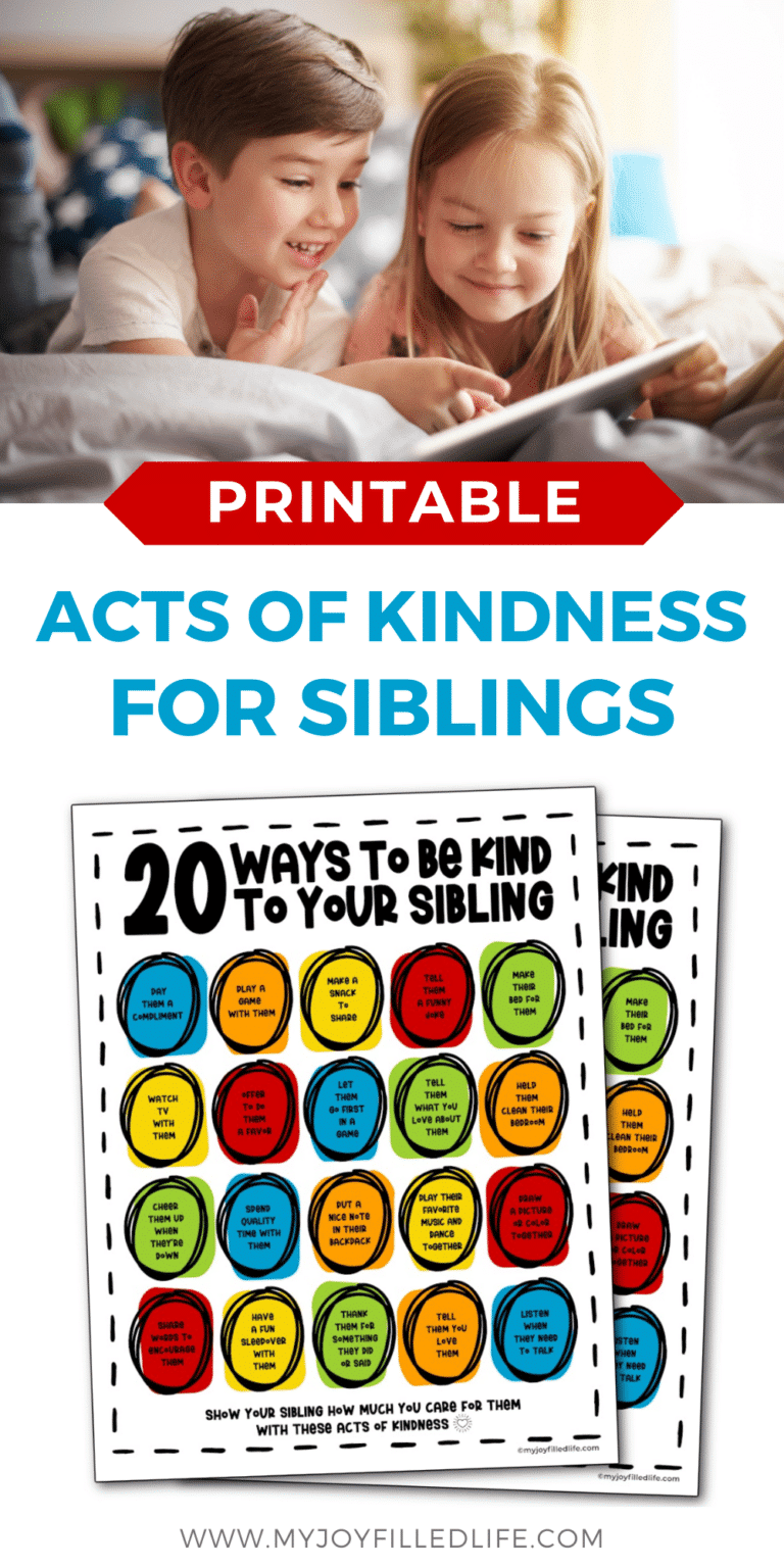 Acts of Kindness for Siblings