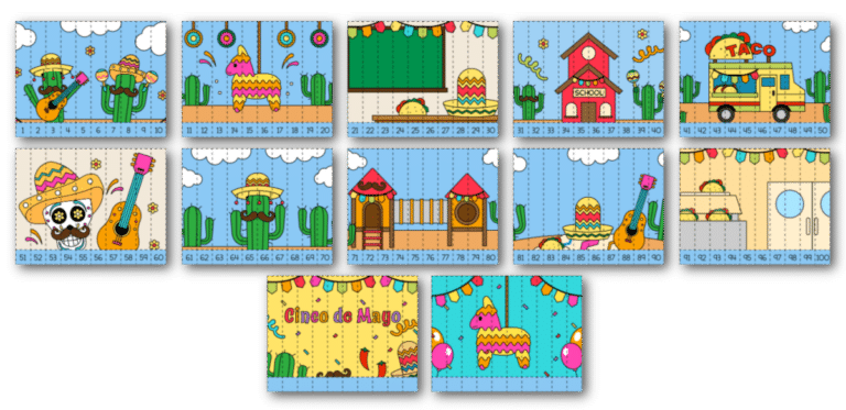 Cinco de Mayo Number Puzzles