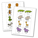Animal Matching Game Printable - My Joy-Filled Life