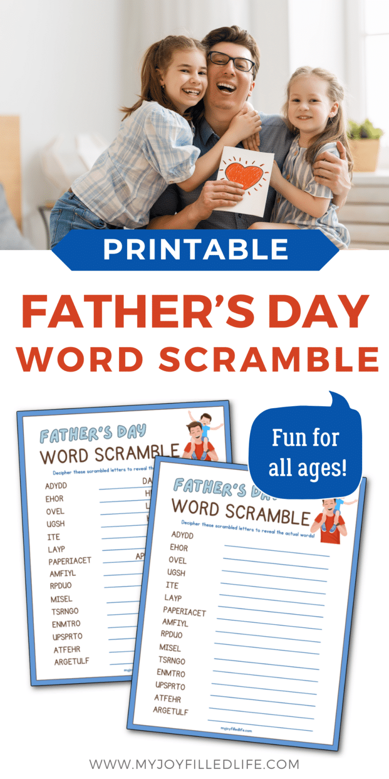 Father's Day Word Scramble