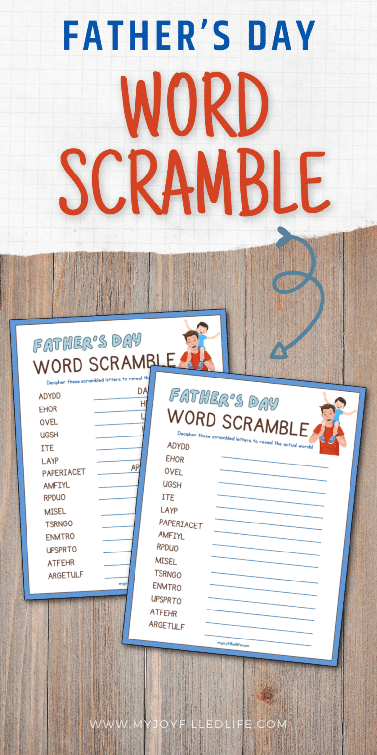 Father's Day Word Scramble