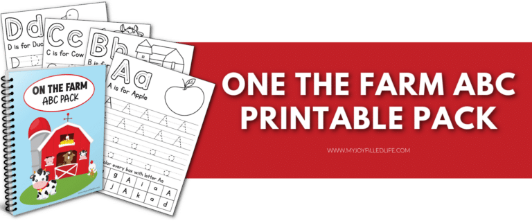 Alphabet Farm Printable Pack