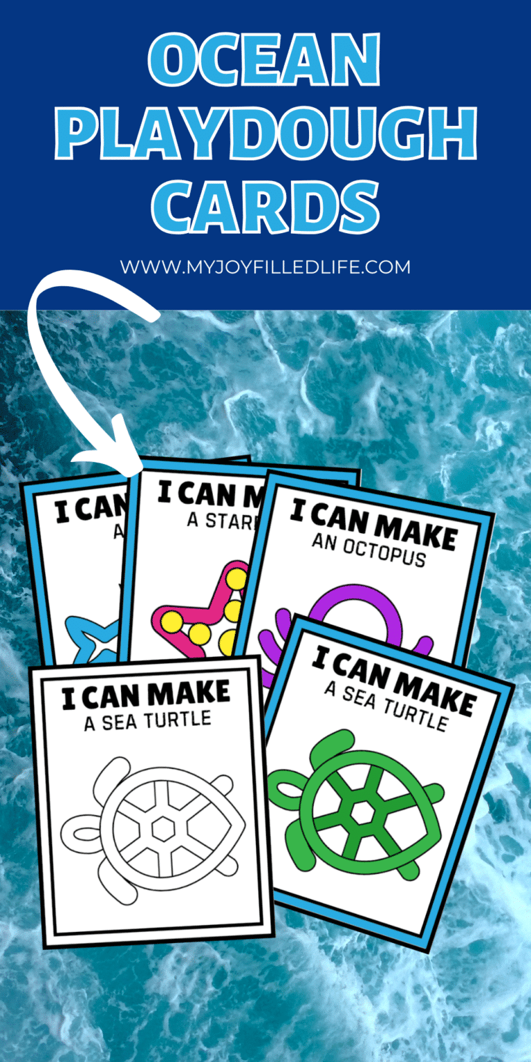 Ocean Playdough Cards