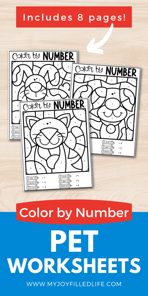 Pets Color by Number