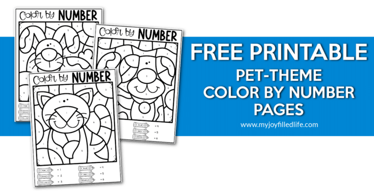 Pets Color by Number