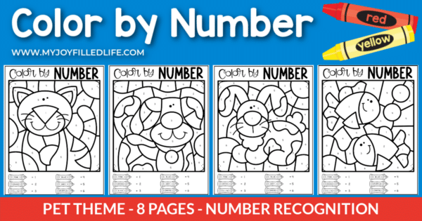 Pets Color by Number